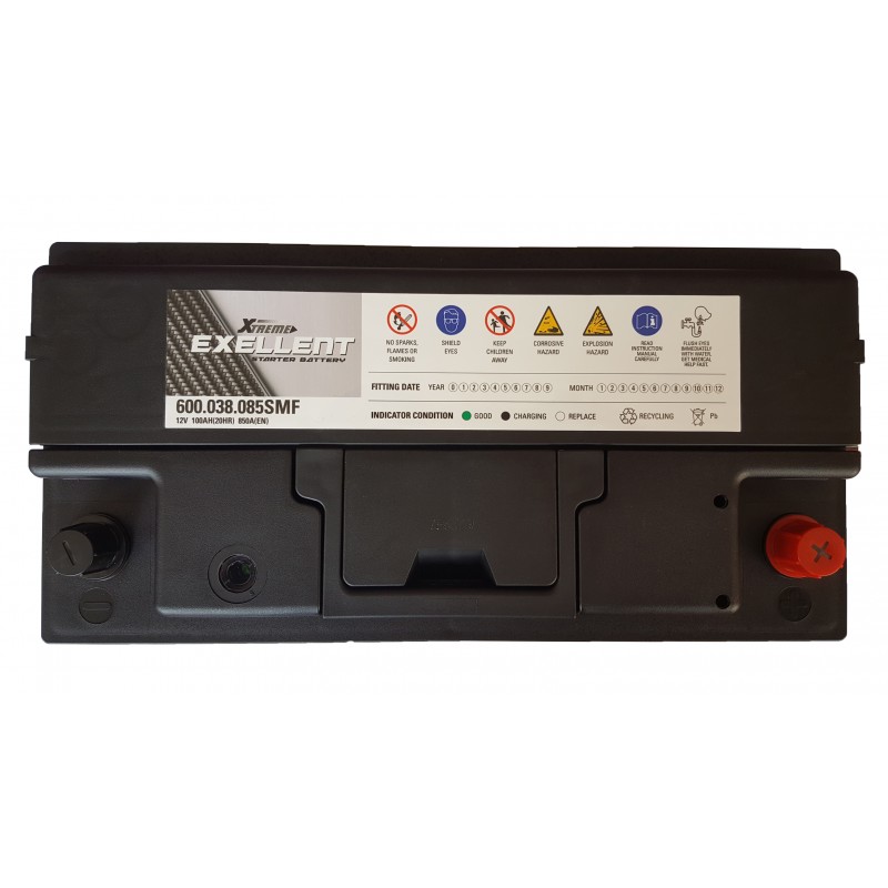 600.038.085SMF BATTERIE AUTO XTREME 12V 100Ah (850A) +D
